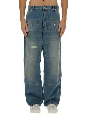 Moschino Wide Leg Bottoms For Men