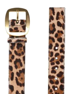 Dolce & Gabbana Animalier Printed Belt