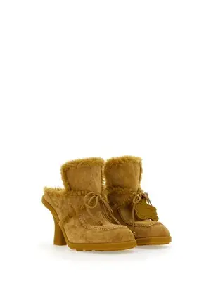 Burberry Highland 90 Mules - Beige