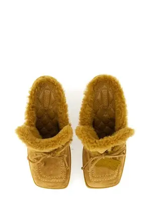 Burberry Highland 90 Mules - Beige