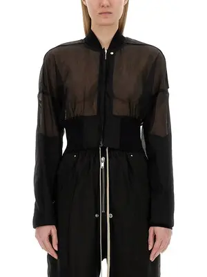 Rick Owens Cropped Cotton Jacket