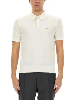 Dolce & Gabbana Polo With Logo - White