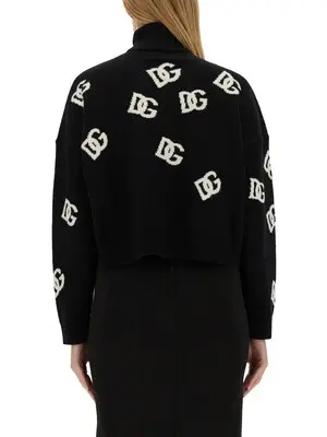 Dolce & Gabbana Logo Inlay Jersey - Black