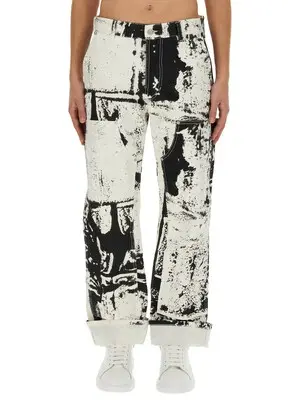 Alexander McQueen Workwear Jeans With Print