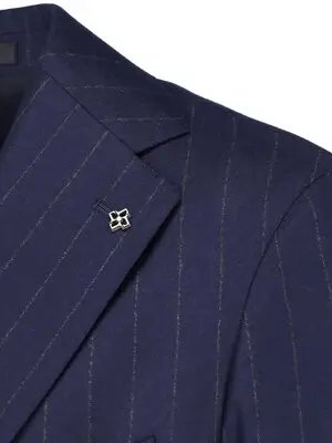 Tagliatore Single-breasted Virgin Wool Suit - Blue
