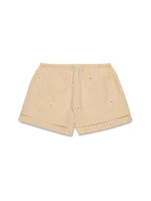 Max & Co. Striped Shorts With Embroidered Detail