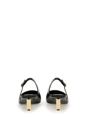 Dolce & Gabbana Patent Leather Slingback - Black