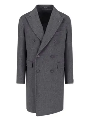 Tagliatore Virgin Wool Coat - Gray