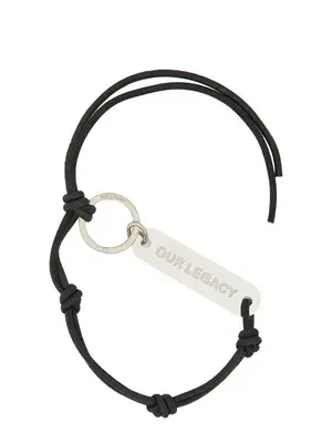 Our Legacy Leather Keychain - Black