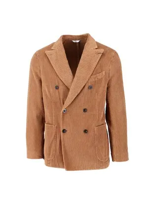 Tagliatore Corduroy Blazer Brown