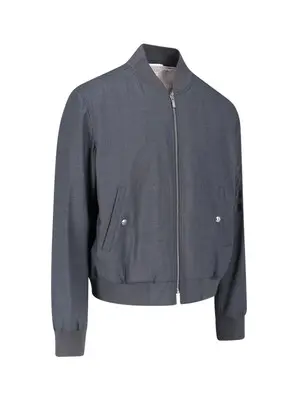 Thom Browne 4-bar" Bomber Jacket - Gray