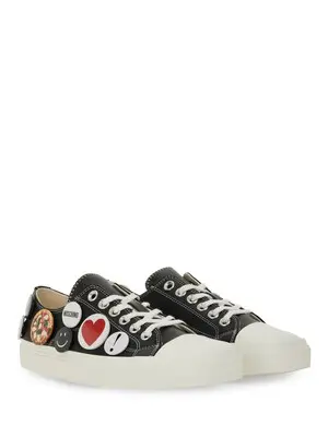 Moschino Low Top Sneakers With Pins