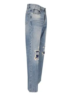 Balenciaga Wide-leg Denim Jeans - Blue