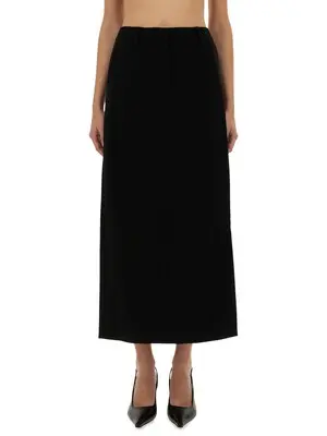 Michael Kors Textured Crepe Maxi Skirt
