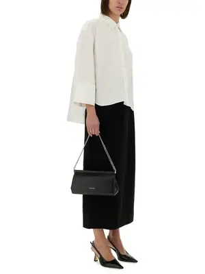 Michael Kors Textured Crepe Maxi Skirt