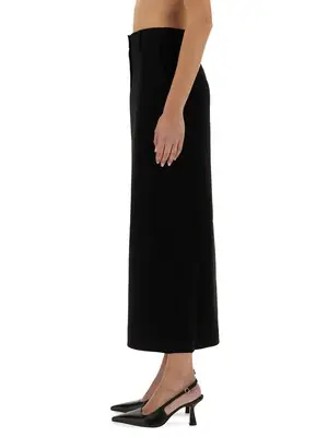 Michael Kors Textured Crepe Maxi Skirt