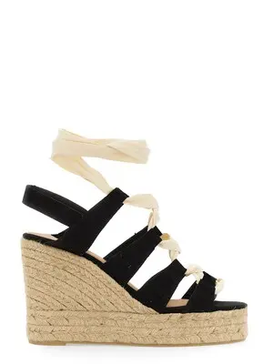 CastaÑer Espadrille With Tie Fastening - Nude