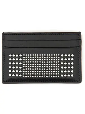 Alexander McQueen Leather Card Holder - Black