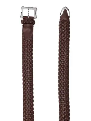 Bottega Veneta Woven Leather Belt - Brown