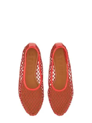 Staud Dancer Alba Flats - Red