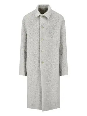 Rick Owens Animal Print Alpaca Blend Coat - Gray