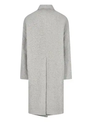 Rick Owens Animal Print Alpaca Blend Coat - Gray