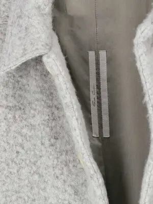 Rick Owens Animal Print Alpaca Blend Coat - Gray