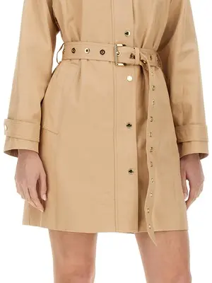 Michael Kors Cotton Trench Coat - Beige