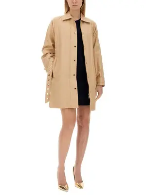 Michael Kors Cotton Trench Coat - Beige