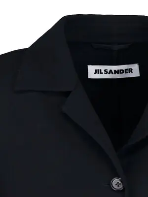 JIL SANDER Single-breasted Virgin Wool Coat
