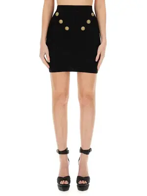 Balmain Knit Mini Skirt