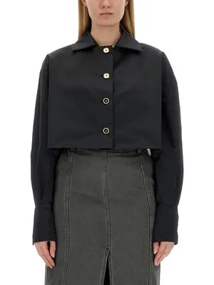 PATOU Cropped Jacket - Black