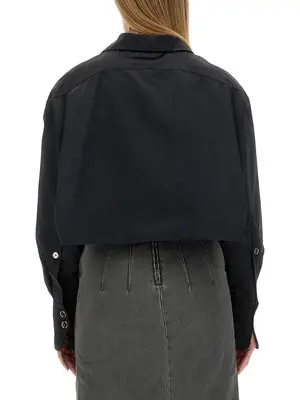 PATOU Cropped Jacket - Black
