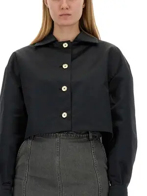 PATOU Cropped Jacket - Black