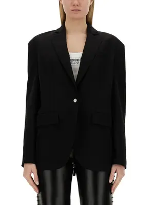 Moschino Jeans Zip Up Blazers For Women