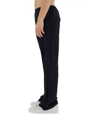 FAMILY FIRST Pleated Relaxed Fit Trousers - Blue
