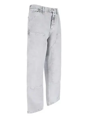 Carhartt Work In Progress Double Knee Carpenter Pants - Gray