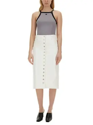 COURREGES Logo Tank Top