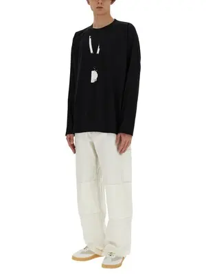 MAISON MARGIELA Cotton Canvas Regular Fit Pants