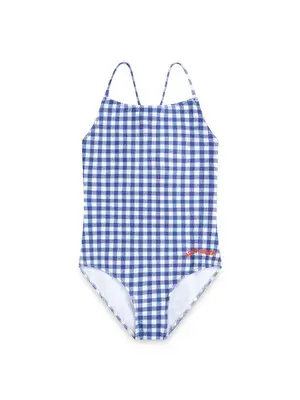 BOBO CHOSES Gingham One-piece Swimsuit - Blue