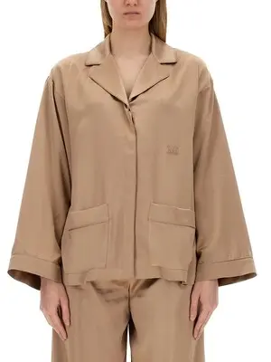 Max Mara Piano Potter Silk Shirt - Beige