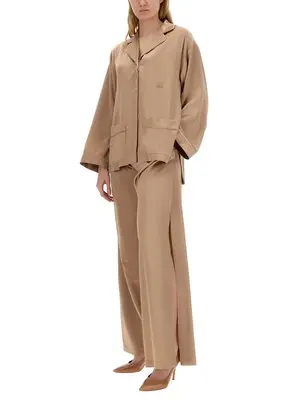 Max Mara Piano Potter Silk Shirt - Beige