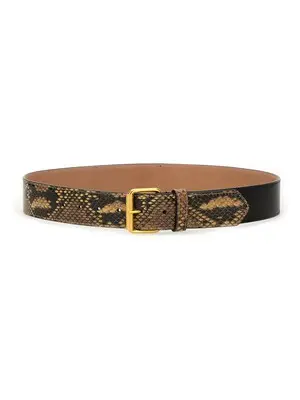 Dries Van Noten Leather Belt - Animalier
