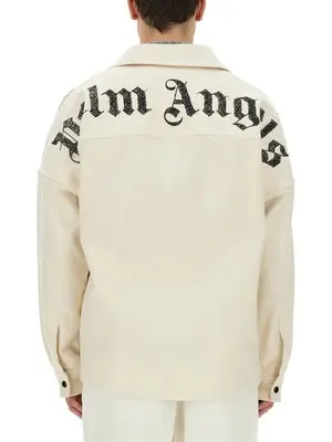 Palm Angels Overshirt Check - White