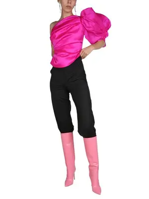 ANOUKI One Shoulder Dress - Fuchsia