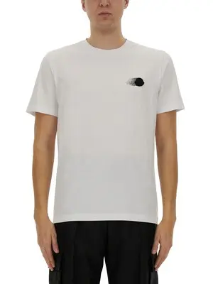 Moncler Logo Print T-shirt - White
