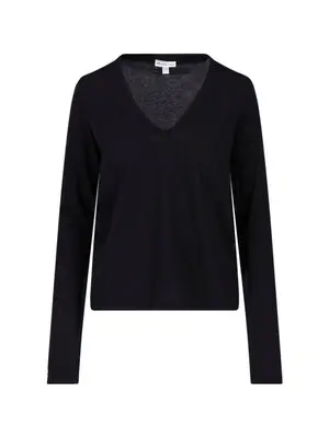 JAMES PERSE V-neck T-shirt - Black