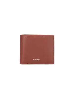 FERRAGAMO Logo Wallet - Brown
