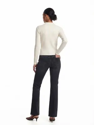 HAIKURE Flora Bootcut Jeans - Black