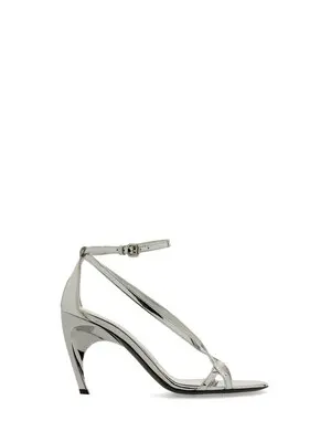 Alexander Mcqueen Metallic Sandals For Women